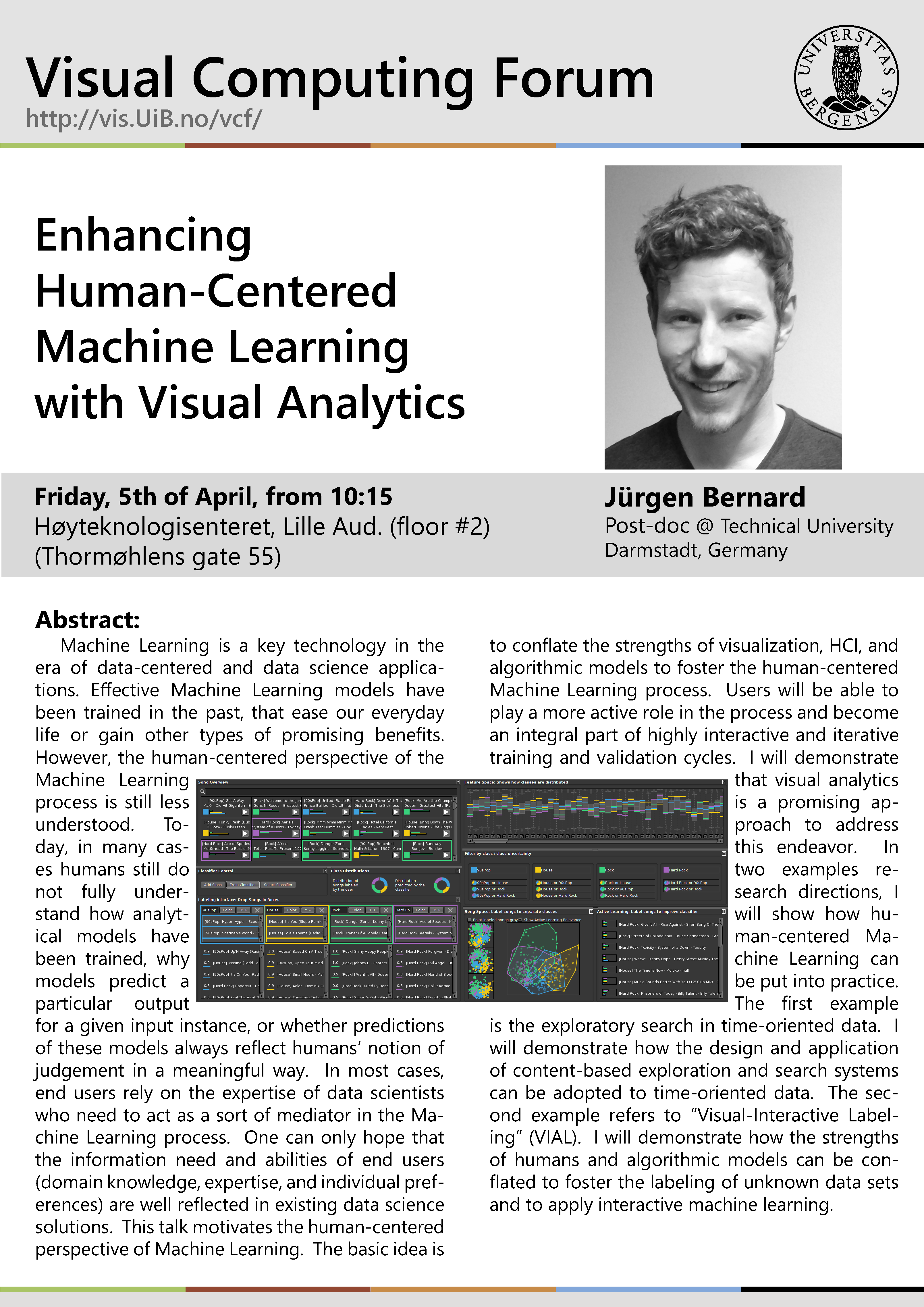 Enhancing Human-Centered Machine Learning with Visual Analytics | Center for Data Science | UiB