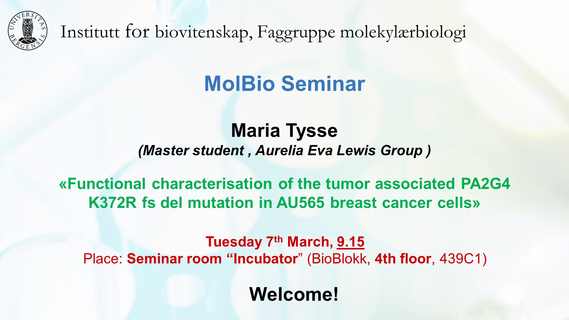 Functional characterisation of the tumor associated PA2G4 K372R fs del mutation in AU565 breast ...
