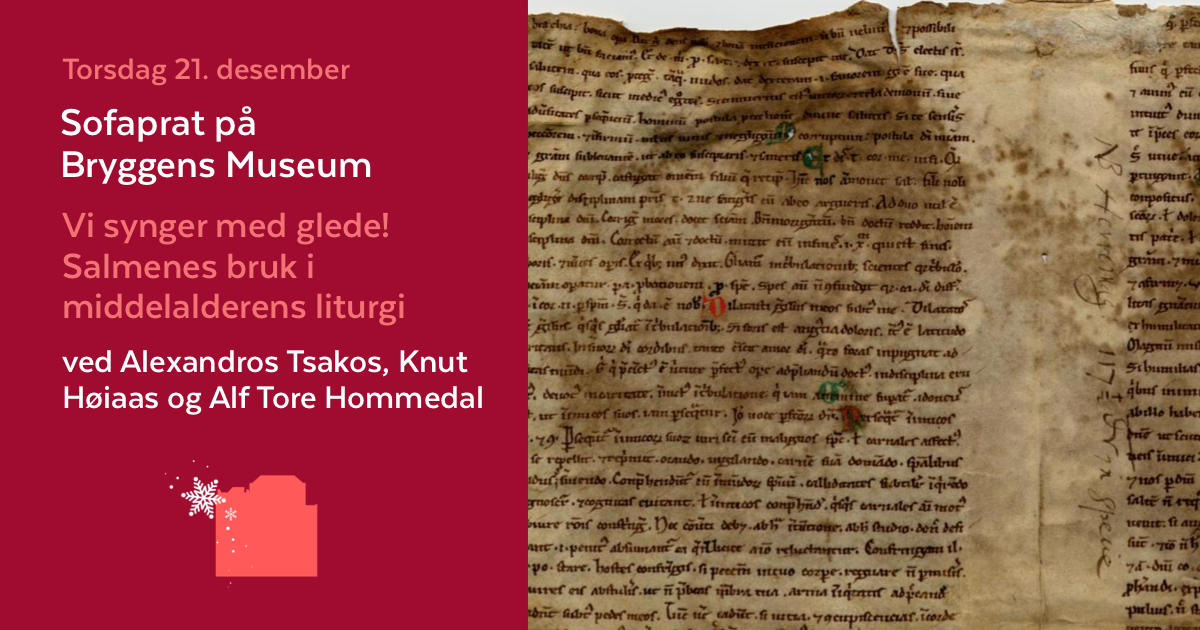AVLYST PGA SYKDOM. Sofaprat på Bryggens Museum: Vi synger med glede ...