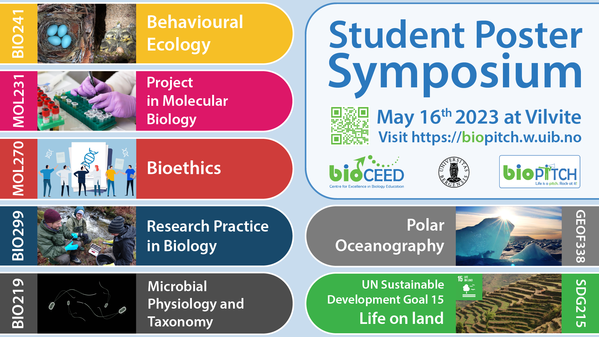 Student Poster Symposium at BIO - Spring 2023 | Department of ...