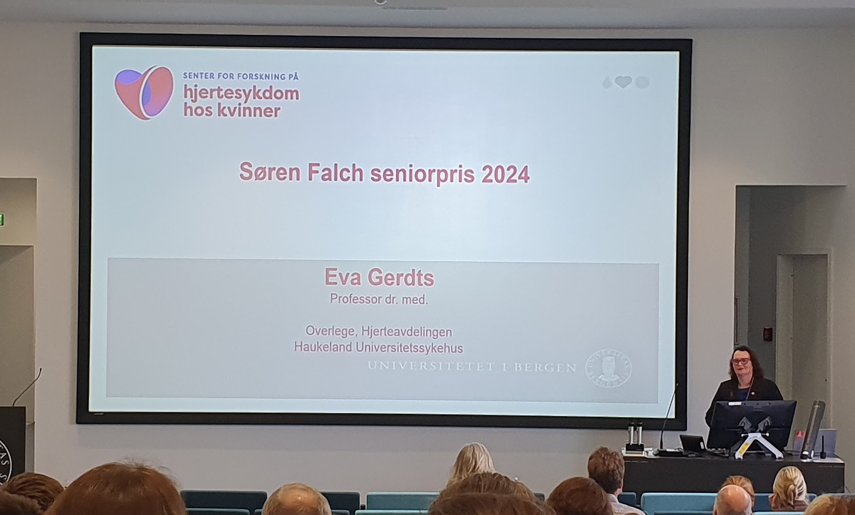 Professor Eva Gerdts was awarded the Falch Senior award 2024 | Center ...