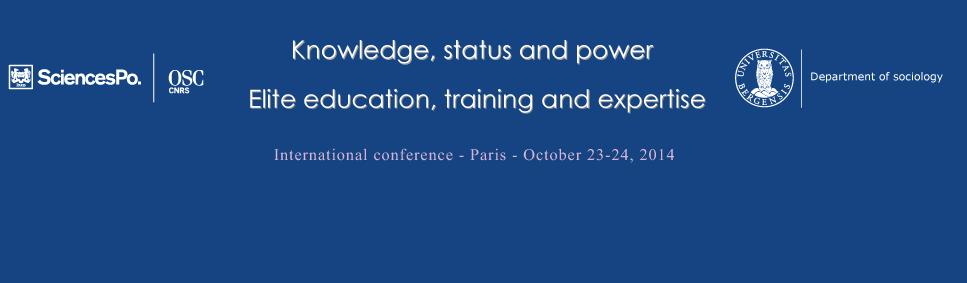 Knowledge, status and power - Elite education, training and expertise ...
