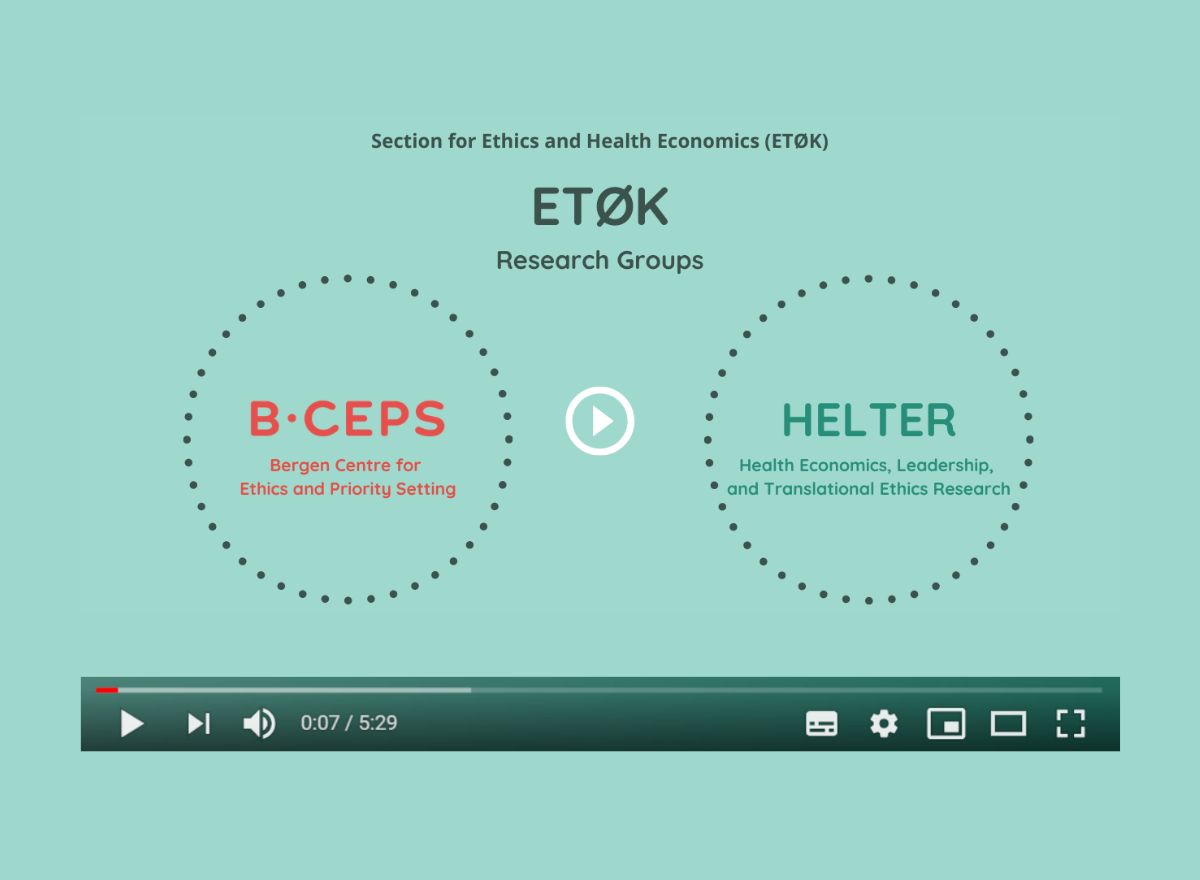 Who are we and what do we do at ETØK? | Section for Ethics and Health ...