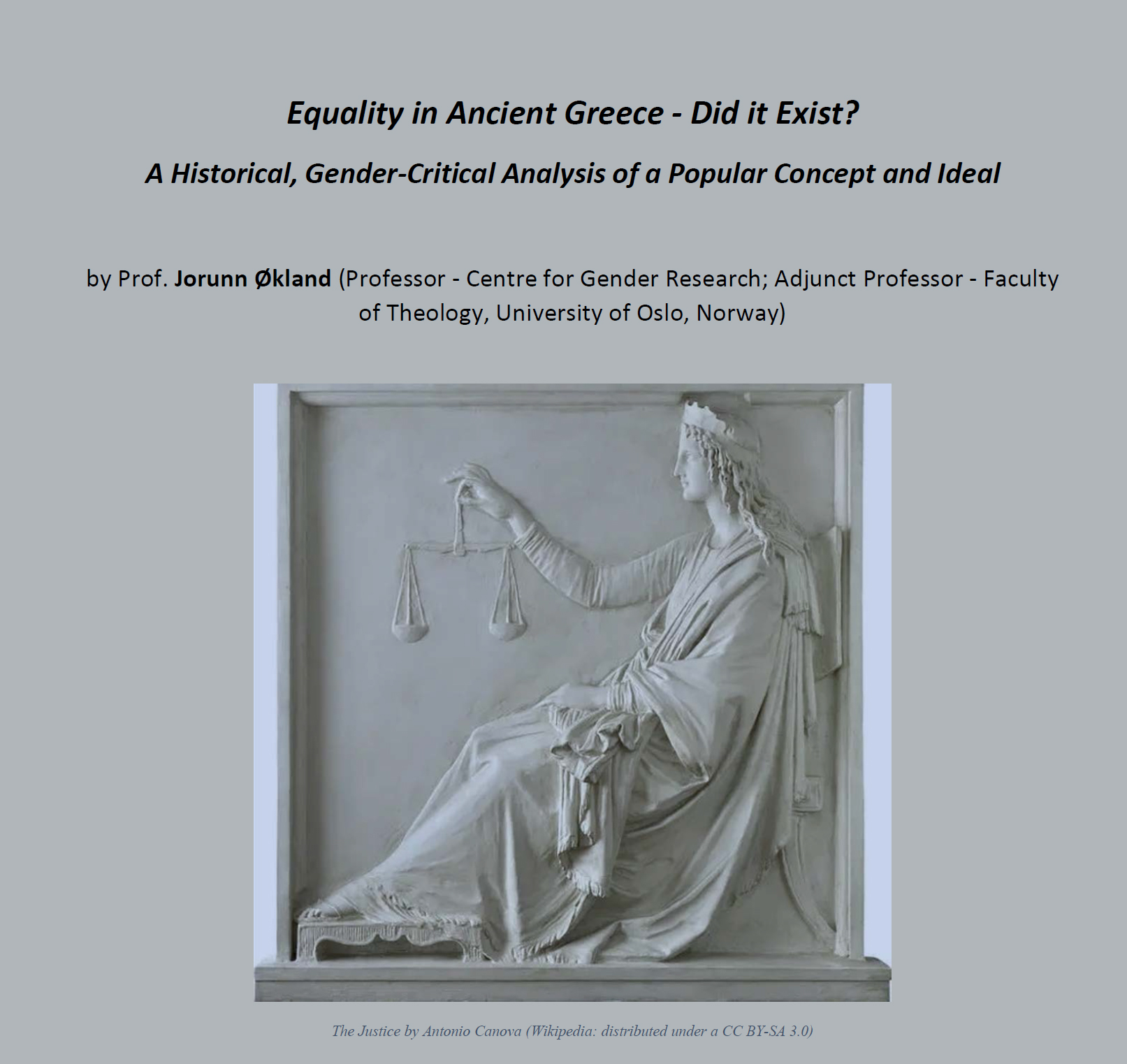 Equality in Ancient Greece - Did it Exist? A Historical, Gender ...