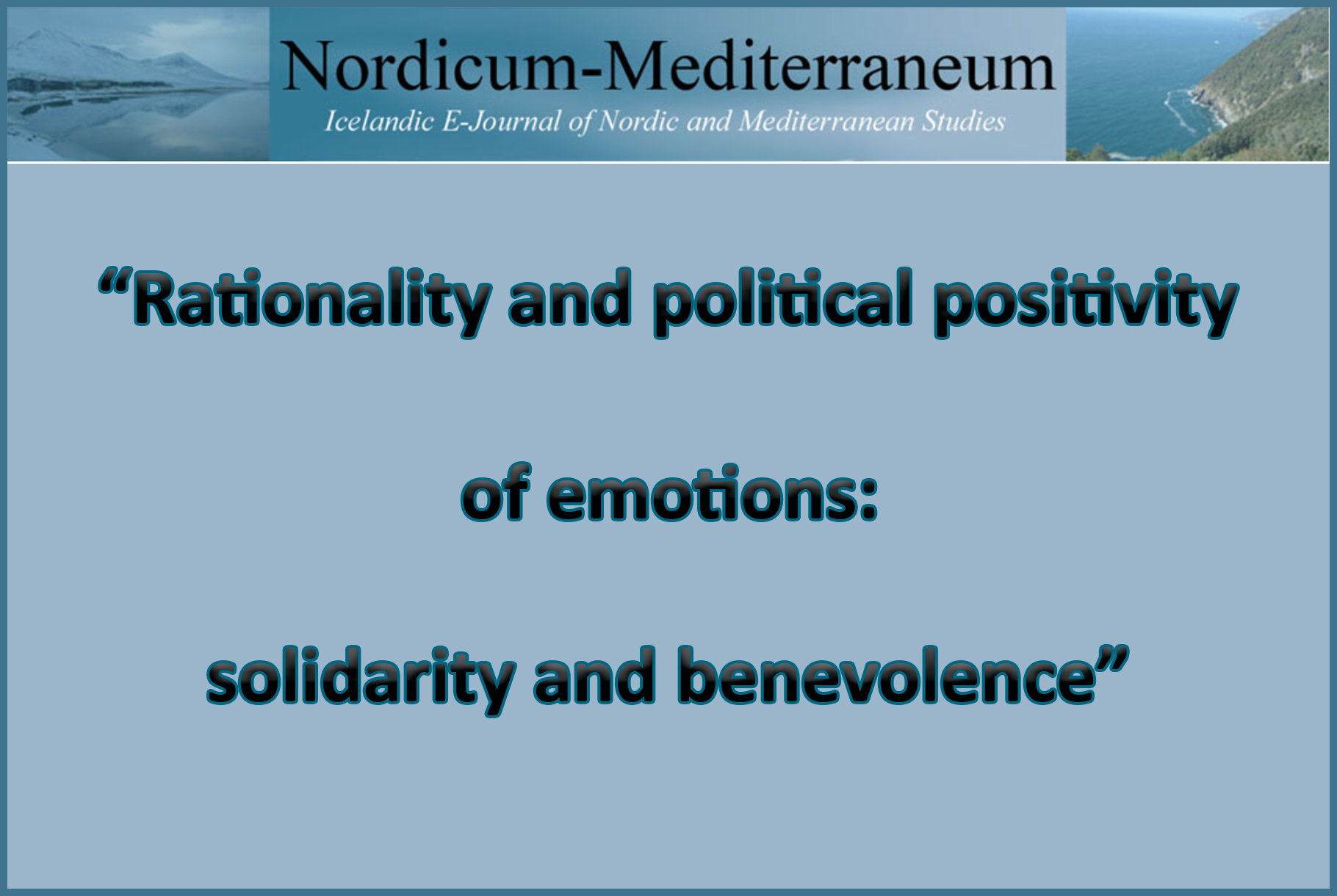 Rationality and Positive Political Roles for Emotions: Solidarity and ...
