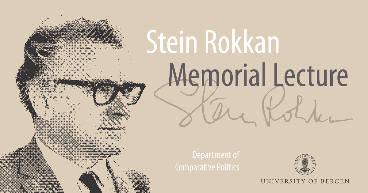 Rokkan Memorial Lecture 2023 - Global Cleavages: Political Conflict ...