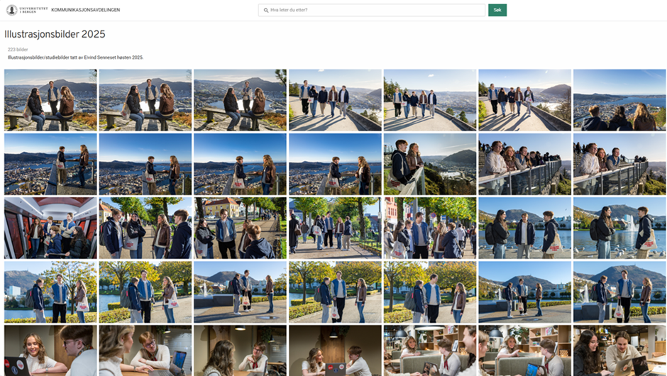 Photo archive and photography services | Employee Pages | UiB