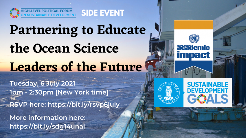 Presenting innovative partnerships to save our ocean | SDG Bergen | UiB