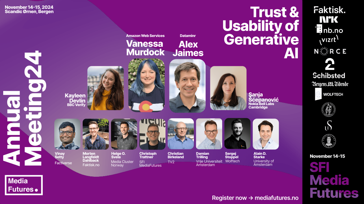 MediaFutures Annual Meeting 2024 | Department of Information Science and Media Studies | UiB