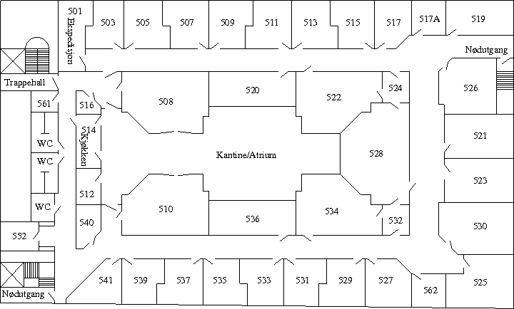 Floor plans | Department of Mathematics | UiB