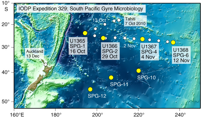 Life beneath the seafloor below the South Pacific Gyre | Centre for ...