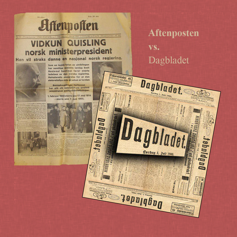 Aftenposten vs. Dagbladet | Institutt for informasjons- og ...