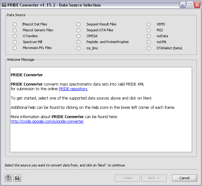 PRIDE Converter | PROBE | UiB