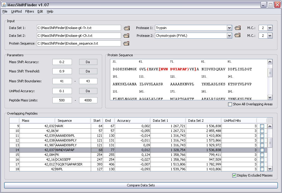 MassShiftFinder | PROBE | UiB
